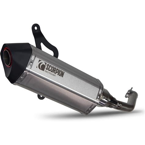 Scorpion Serket Parallel Stainless Oval Exhaust Vespa GTS HPE Half System