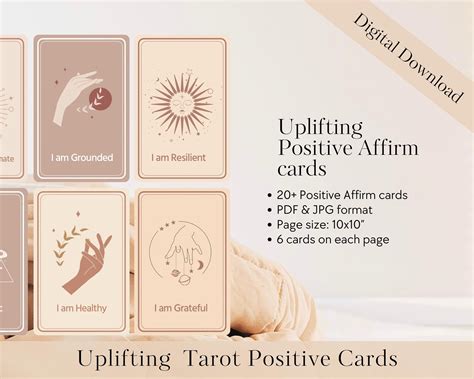 20 Printable Self Love Affirmation Cards Downloadable Positive