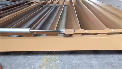 Aluminum Motorized Sun Louver Motorized Louver Window Aerofoil