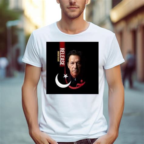 Release Imran Khan Prisoner No 804 Photo Design T Shirt Hersmiles