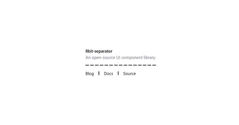 8 Bit Separator 8bitcn Ui 8 Bit Separator 8bitcn Ui