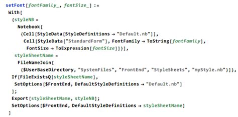 Notebooks Is There A Global Setting For Mathematicas Base Fonts