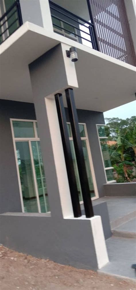 แบบบ้านโมเดิร์นสองชั้นหน้าแคบ Md05 แบบบ้านโมเดิร์น แปลนบ้าน แบบก่อสร้างสไตล์โมเดิร์น