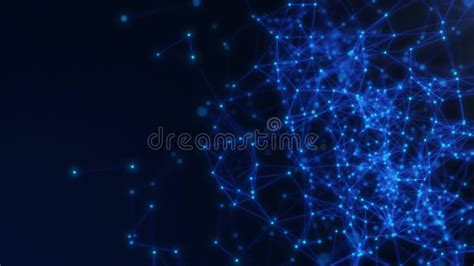 Abstract Digital Connection Dots And Lines Technology Background