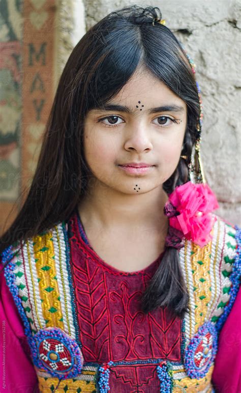 Portrait Of Baloch Girl With Intricate Jewelry And Makeup By Stocksy