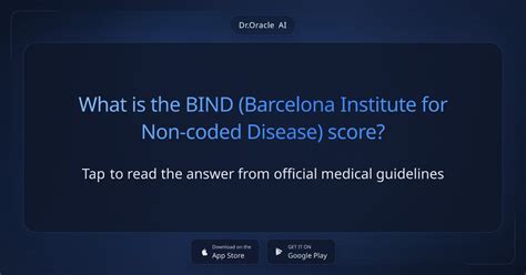What Is The Bind Barcelona Institute For Non Coded Disease Score