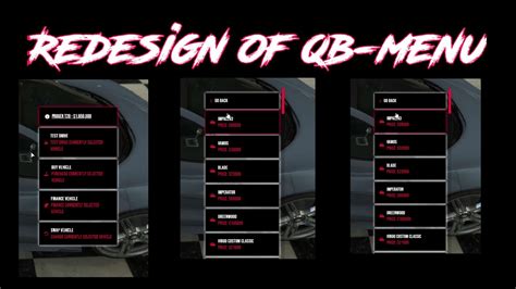 Free Redesign All Menus Redesigned 2022 Esx Menu Def