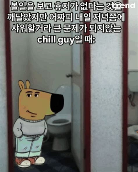 유즘 유행하는 칠 가이 Chill Guy 모음 유머이슈 꾸르