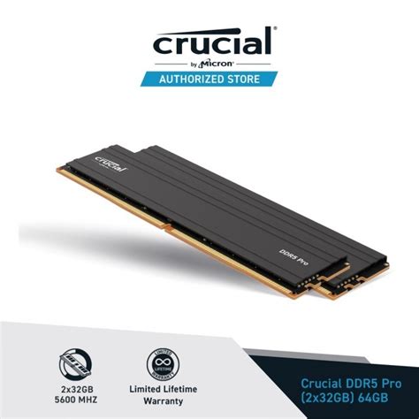 Jual Crucial Udimm Ddr5 Pro 64gb Kit 2x32gb 5600mhz Cl46 Memory Ram Pc Shopee Indonesia