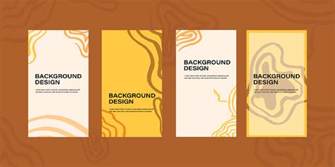 소셜 미디어 스토리 디자인 템플릿 소셜 미디어 게시물 Template소셜 네트워크에 스토리를 게시하기 위한 벡터 배경입니다 쉬운 디자인 이야기 배너 출판물 가을 따뜻한 색