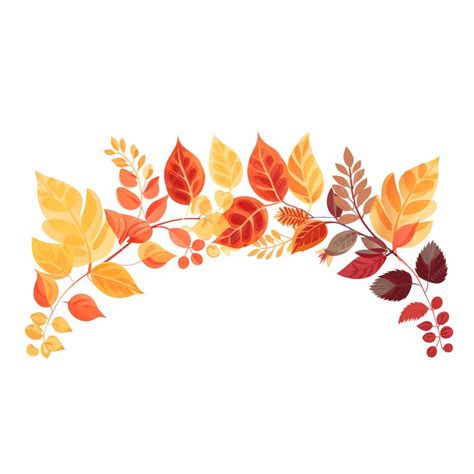 Premium Photo There Is A Picture Of A Colorful Fall Leaf Border