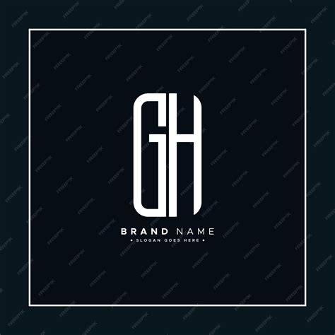 Premium Vector Gh Vector Logo Template Simple Icon For Initial Letter