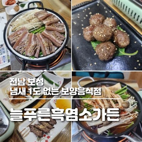 몸에 좋고 맛도 좋은 보성 현지인 맛집 늘푸른흑염소 가든 네이버 블로그