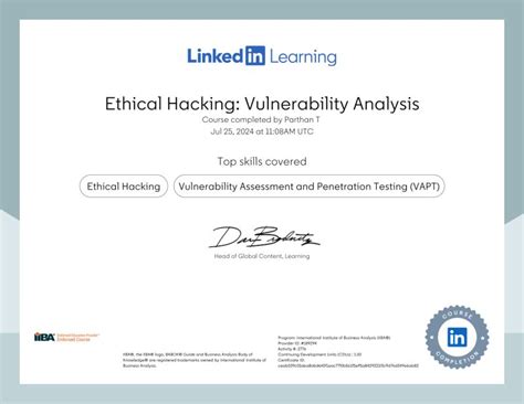 Parthan T On Linkedin Certificate Of Completion