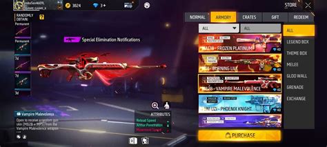 How To Get New Legendary Gun Skins In Free Fire MAX This Week