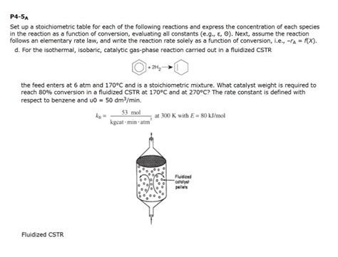Solved Set Up A Stoichiometric Table For Each Of The Chegg Com