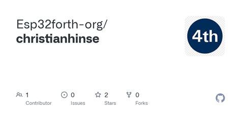 GitHub Esp32forth Org Christianhinse