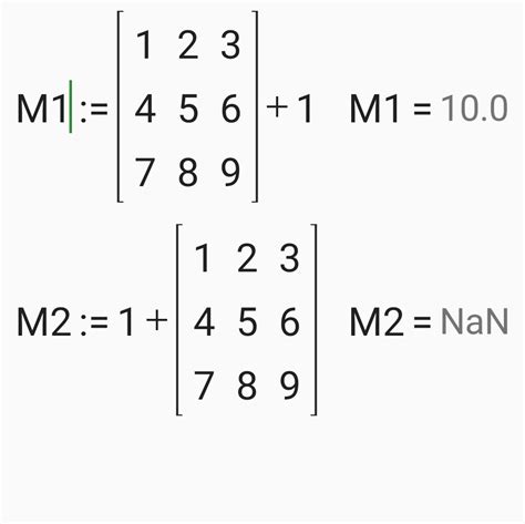 Operation With An Array On The Top Of Equation Results Nan Or Invalid