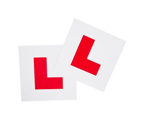 Fully Magnetic Red L Plates 2 Pack, Extra Strong Stick On for New ...