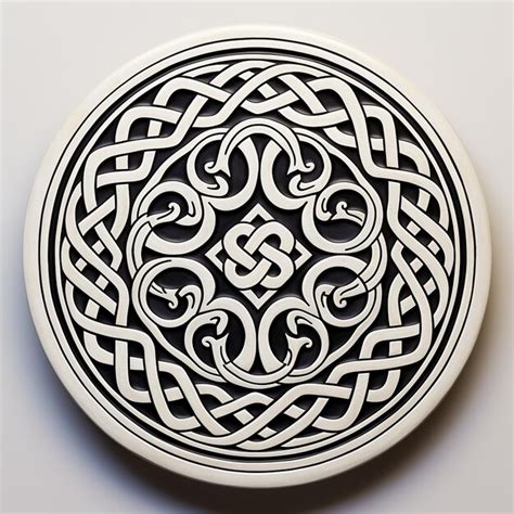 Colored Celtic Decorative Design Premium Ai Generated Image