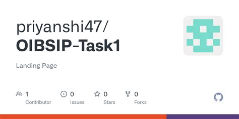 Github Priyanshi47oibsip Task1 Landing Page