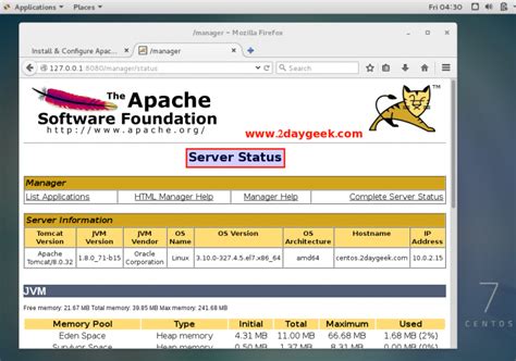 how to install and configure apache tomcat in linux 2daygeek
