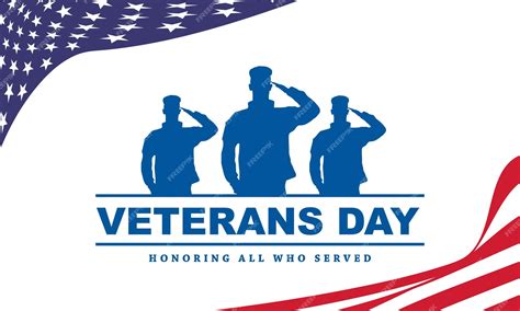Premium Vector Veterans Day Background Design Greeting Card Banner