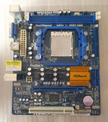 Mother Asrock N68 Vs3 Fx Amd Am3+ Ddr3 Soporta Phenom Ii X6