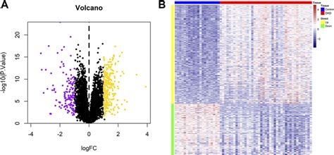 Identification Of Differential Genes In DKD A Volcano Plot Of The
