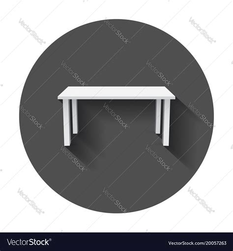 Table for object presentation empty white top Vector Image