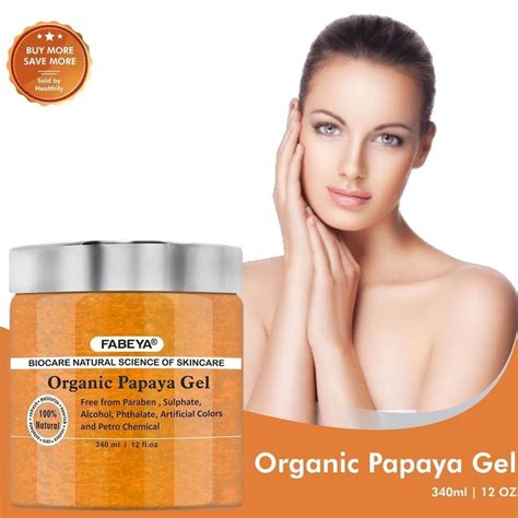 Fabeya Biocare Natural Organic Papaya Face And Body Gel 340ml