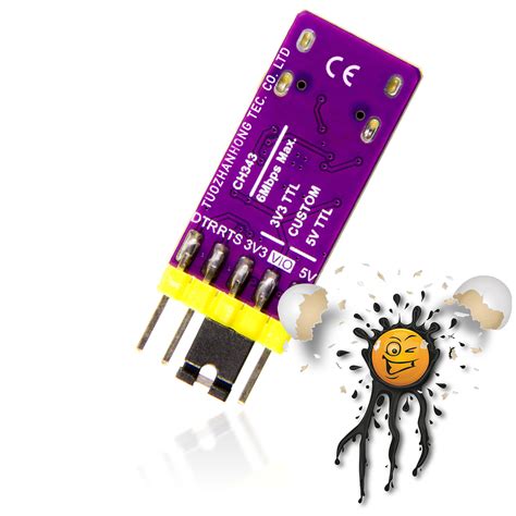 Ch343 Usb C Ttl Uart Konverter Rx Tx 3 3v 5v Level Rts Dtr… Iot Powered By Androegg De
