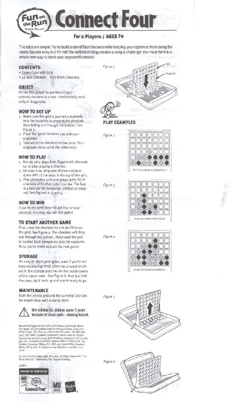 Hasbro Connect Four Board Game Instructions Pdf Viewdownload