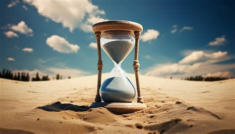Premium Ai Image Two Hourglasses Side By Side Their Sand Streams