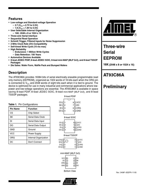three wire serial eeprom features pdf computer engineering