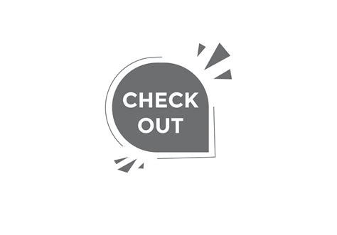 Check Out Text Button Speech Bubble Check Out Colorful Web Banner