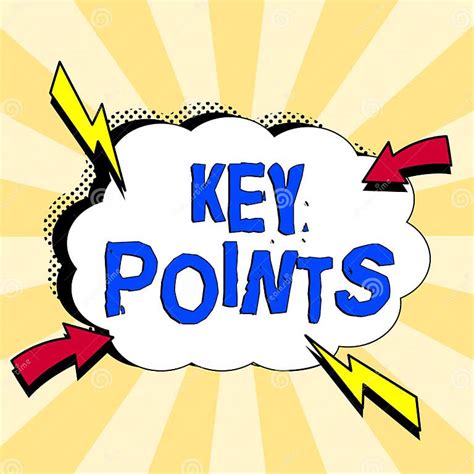 Writing Displaying Text Key Points Word For Most Important Piece Of