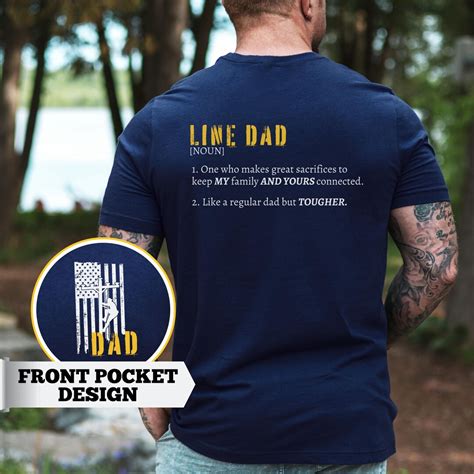Dad Lineman Shirt Line Dad Definition Shirt Lineman Shirt Lineworker T Shirt Lineman Ts