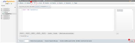 database mysql creazione di query guide hosting aruba it