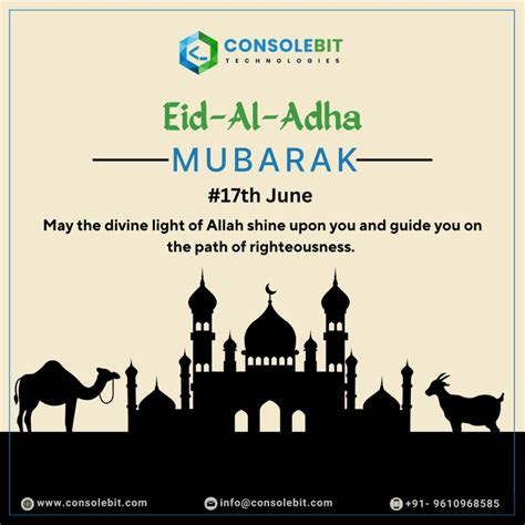 Consolebit Technologies Pvt Ltd On Linkedin Eidaladha Eidmubarak Joy Festival Peace