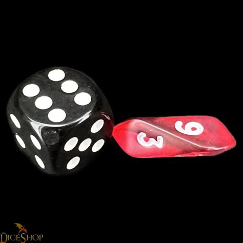 Crystal Caste Gem Red Mini D6 Dice