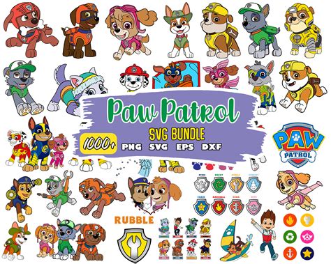 Paw Patrol Bundle Svg Paw Patrol Svg Paw Patrol Clipart C Inspire Uplift