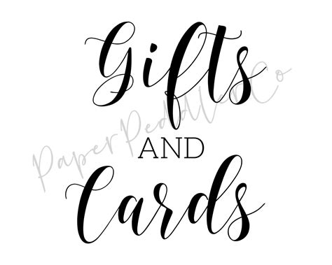 Instant Download Ts And Cards Sign Printable Ts And Etsy