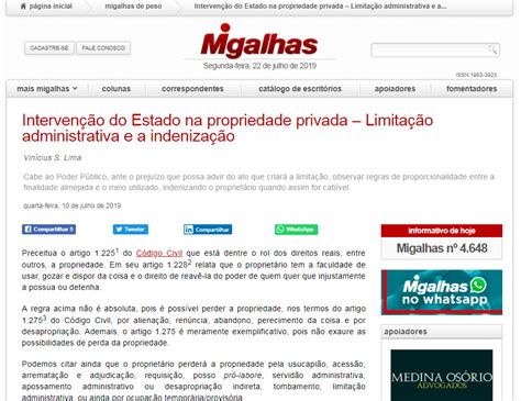 Intervenção do Estado na propriedade privada Jacó Coelho