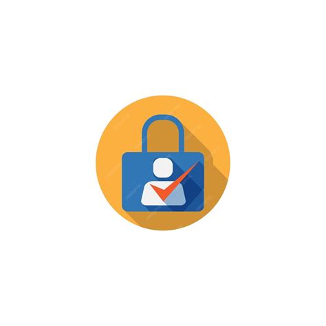 Premium Vector Personal Data Security Logo Design Template Flat