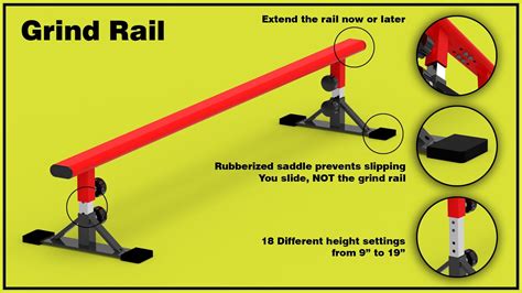 Freshpark Skateboard Grind Rail