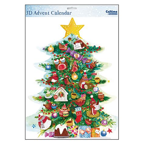 3 D Christmas Tree Advent Calendar Robins Caltime Advent Calendar 315m