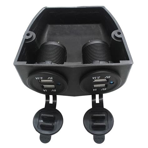 12v To 5v31 A Dual Usb Port Socket Surface Mount Vicedeal