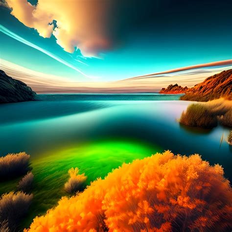 Premium Ai Image Nature Scenes In Hd Realistic Landscape Wallpaper