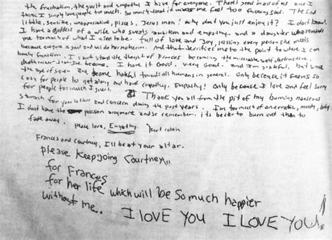 Kurt Cobains Suicide Note The Full Text And Tragic Story